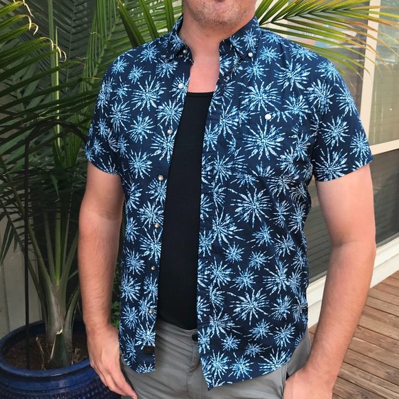 Steve's Jeans | Shirts | Steves Jeans Mens Slim Fit Buttondown Shirt ...